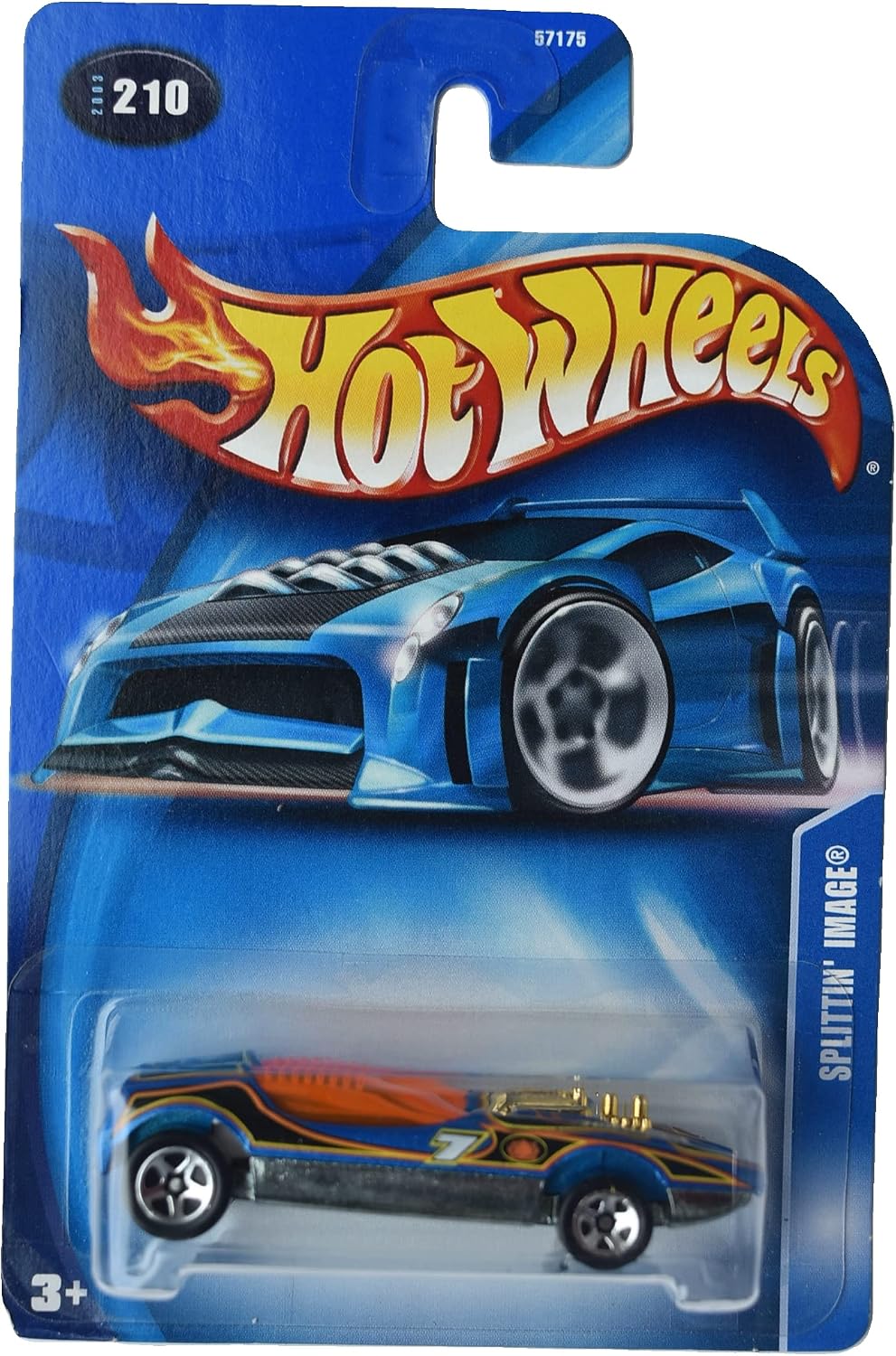 Amazon.com: Hot Wheels Splittin Image 1:64 Scale Die-cast Car, Blue ...