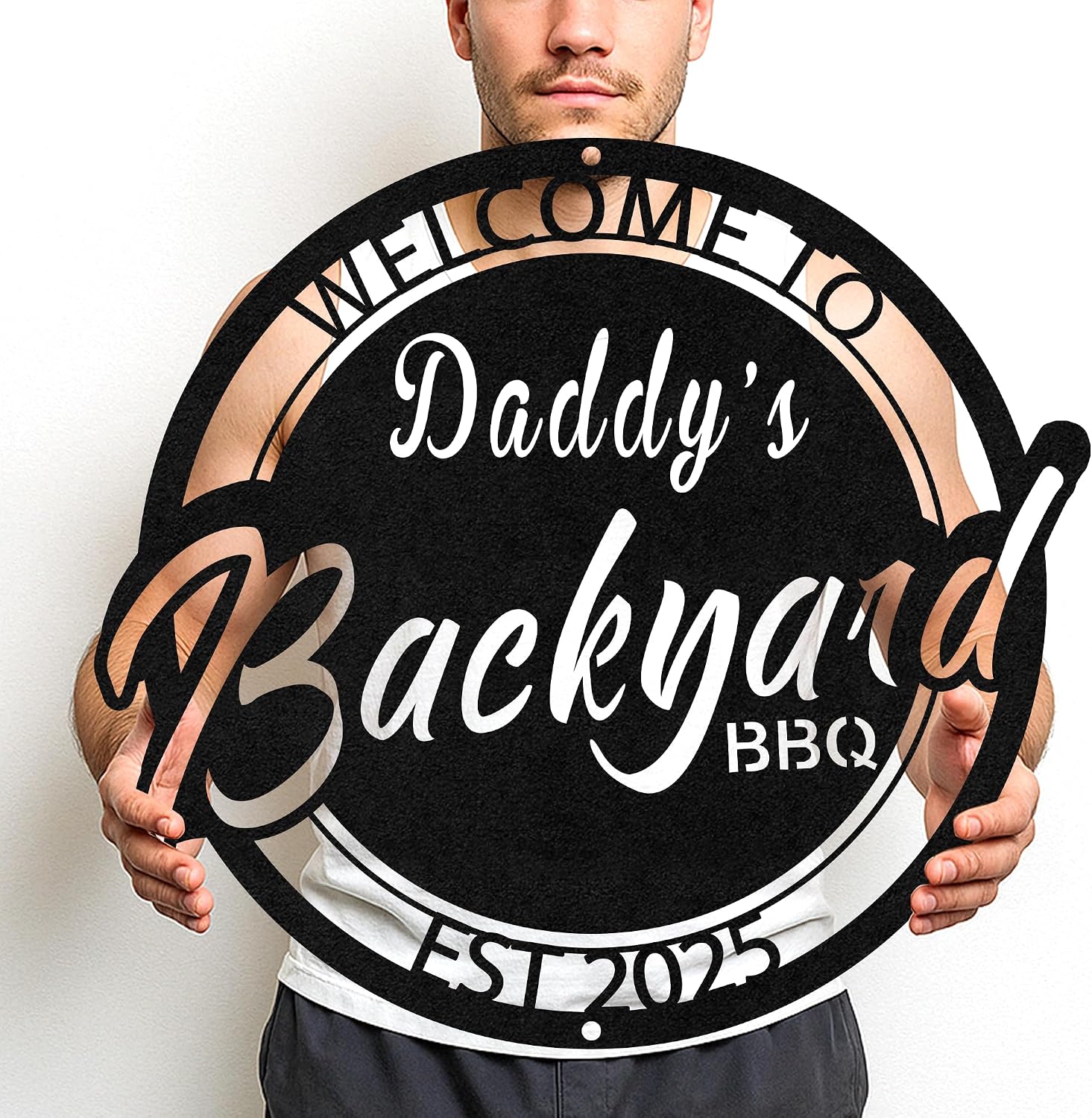 Amazon.com: Custom BBQ Metal Sign Personalized Grill Name Wall Art for ...