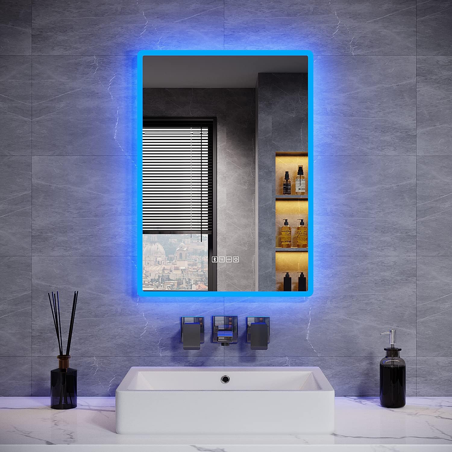 Luka Smart Mirror with Alexa Built-in | 500 x 700 | Bathroom Safe ...