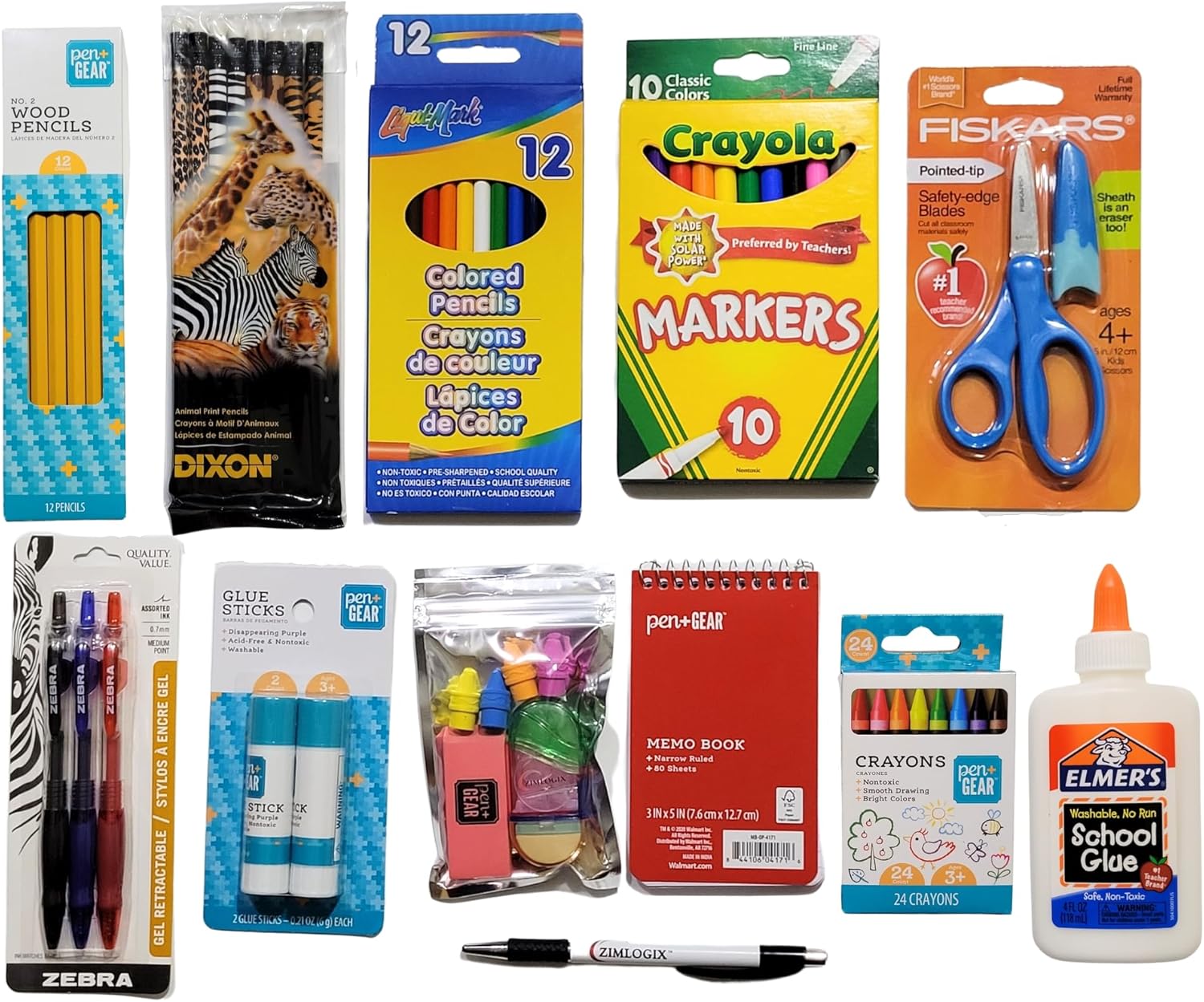 Amazon.com : School Supplies Kit Bundle Elementary and Middle Box of ...