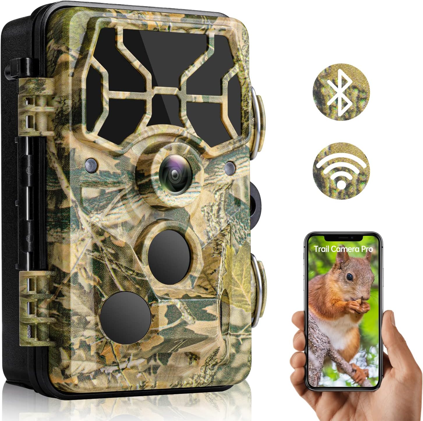 Caméra de chasse 16 MP 1080p Geevorks avec objectif grand angle de 120 ...