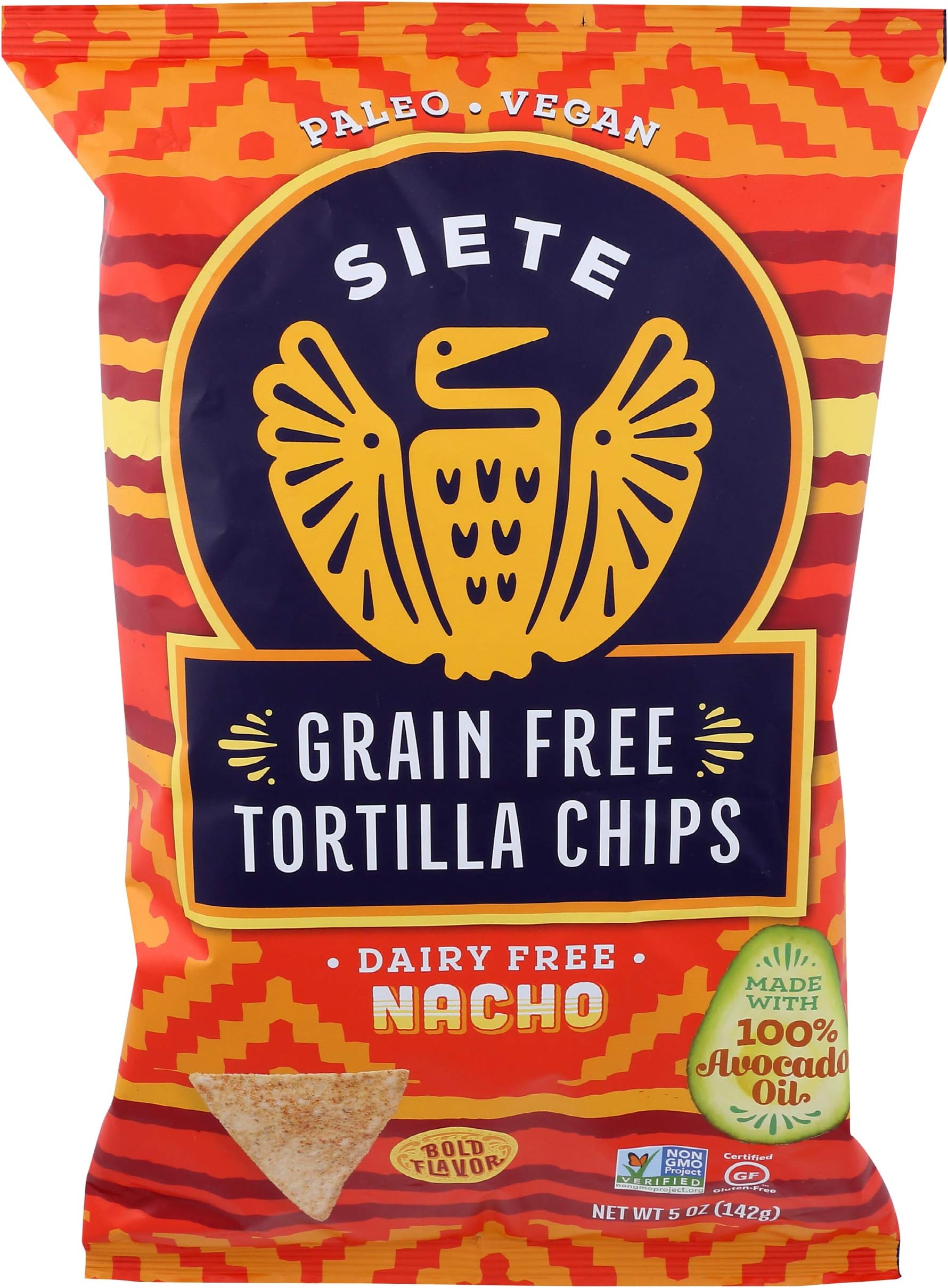 Amazon.com: Siete Grain Free Tortilla Chips, Nacho, 5 oz
