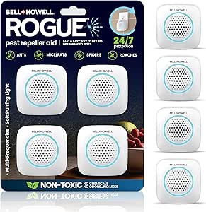 Amazon.com: Bell+Howell Ultrasonic Pest Repeller Indoor 4 Pk, Mice ...