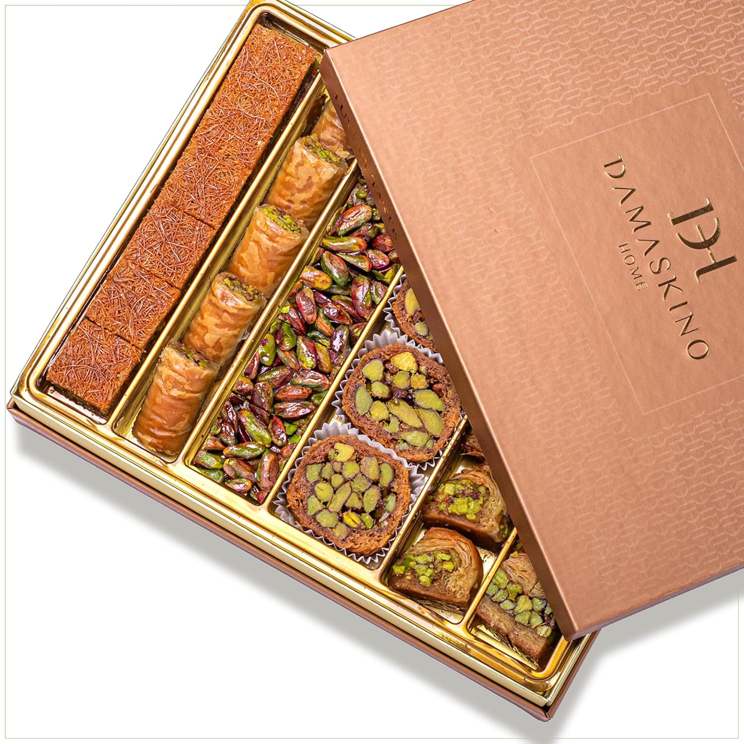 Amazon.com: Damaskino Home Pistachio Baklava Gift Box – 1.1 lb (500 g ...