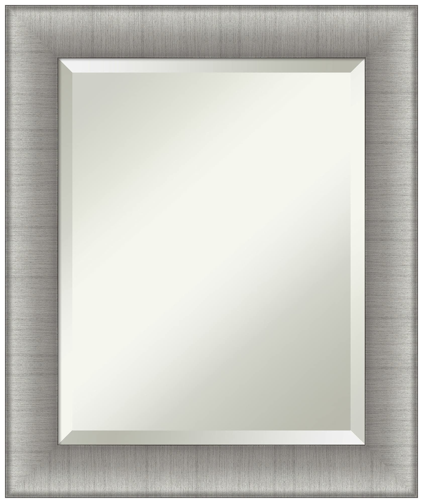 Amazon.com: Amanti Art Silver Bathroom Mirror for Over Sink, 25x21 ...