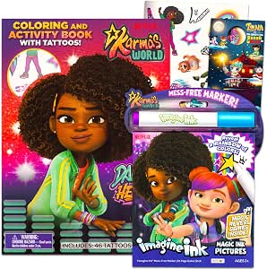 Amazon.com: Nickelodeon Karma's World Coloring and Activity Book Set ...