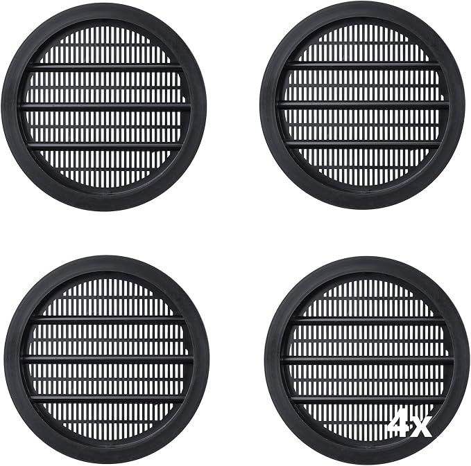 Gedotec Ventilationsgaller runt insektsskydd | 4 stycken ...