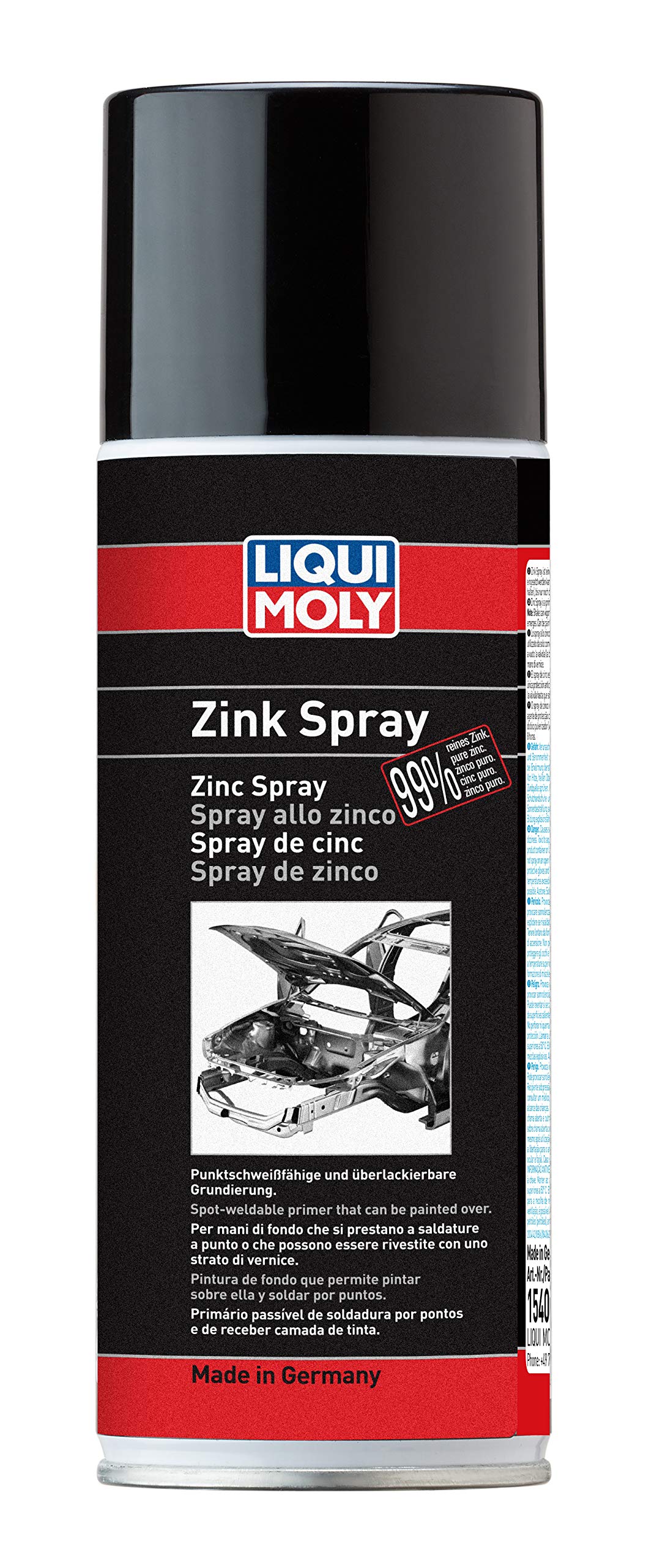 LIQUI MOLY Zinc Spray | 400 ml | Corrosion protection | Rust removal ...