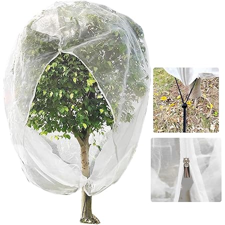 Amazon.com : Fruit Tree Netting Large Fruit Tree Covers with Zipper to Protect Fruit from ...