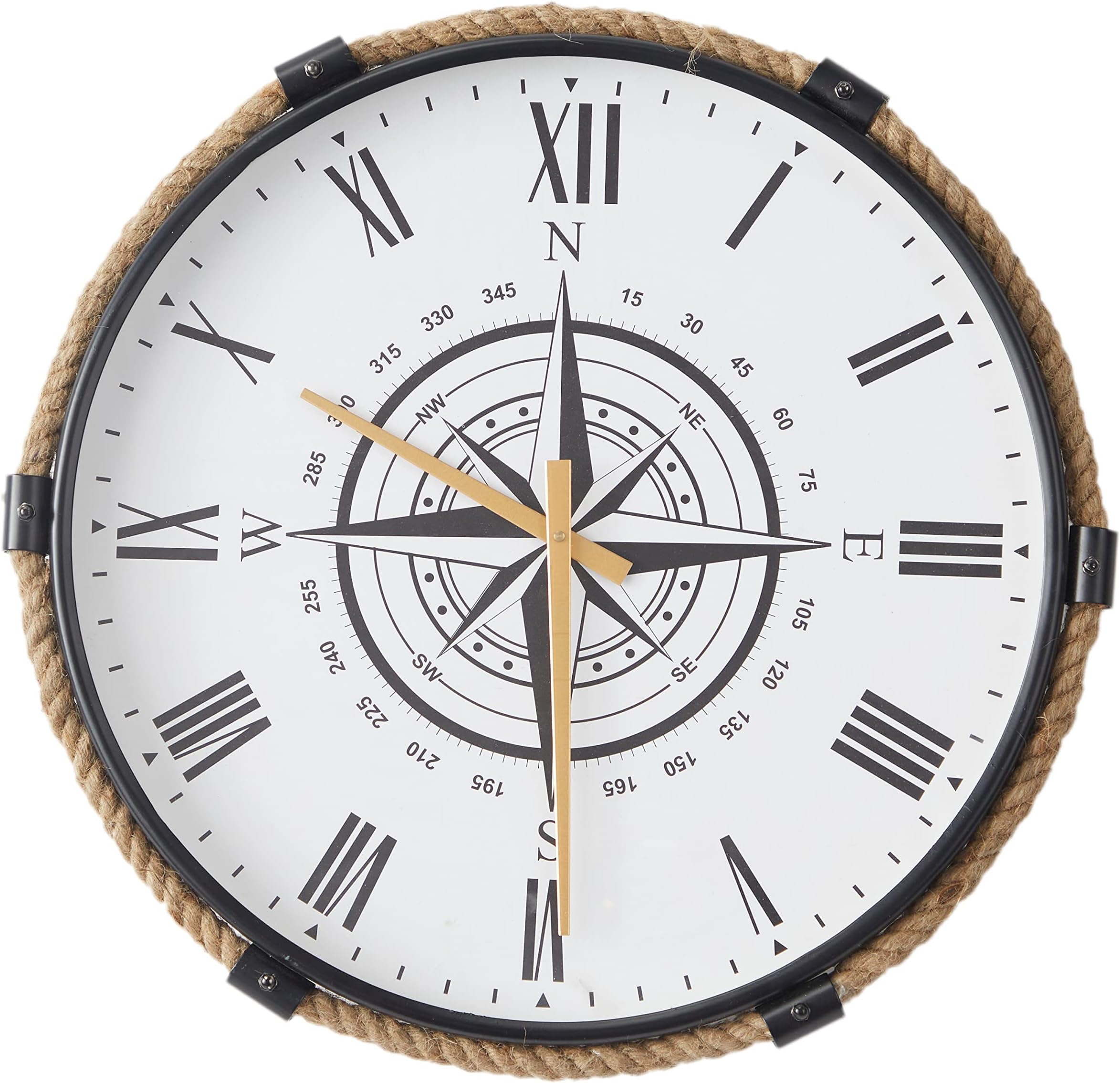 Amazon.com: White Hall Decorative 16" Compass Rose Clock : Home & Kitchen