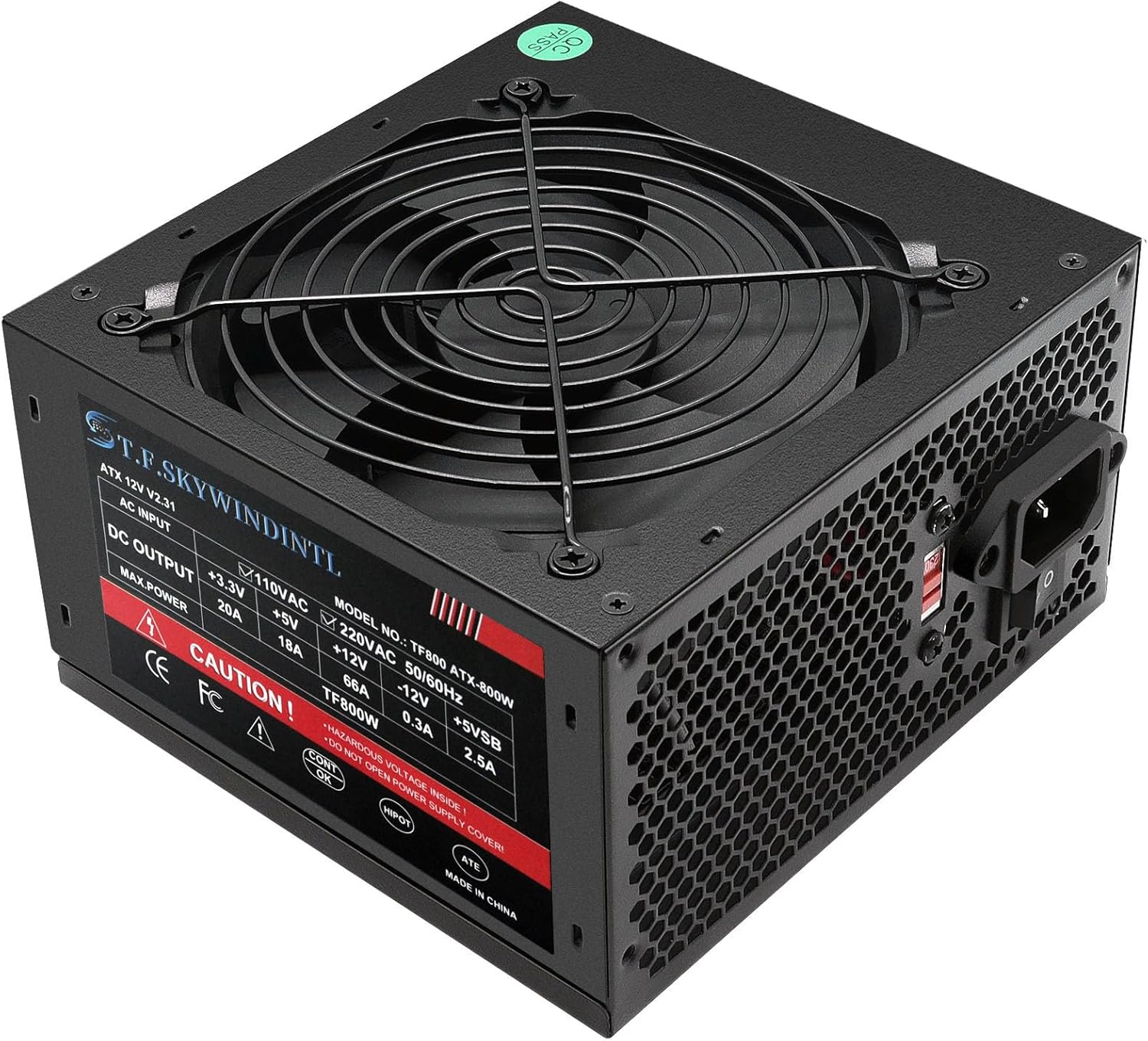 Amazon.com: 800W Power Supply 80 Plus Gold PSU Standard ATX Computer ...