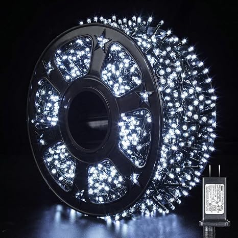Amazon.com: Quntis 82ft 1000 LED Cluster Christmas String Lights - 8 ...