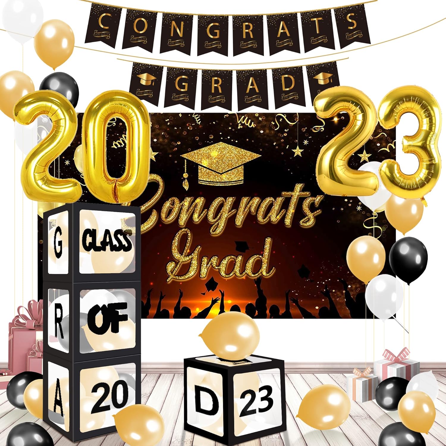 Amazon.com: HIPEEWO Graduation Decorations 2023 - Graduation Party ...