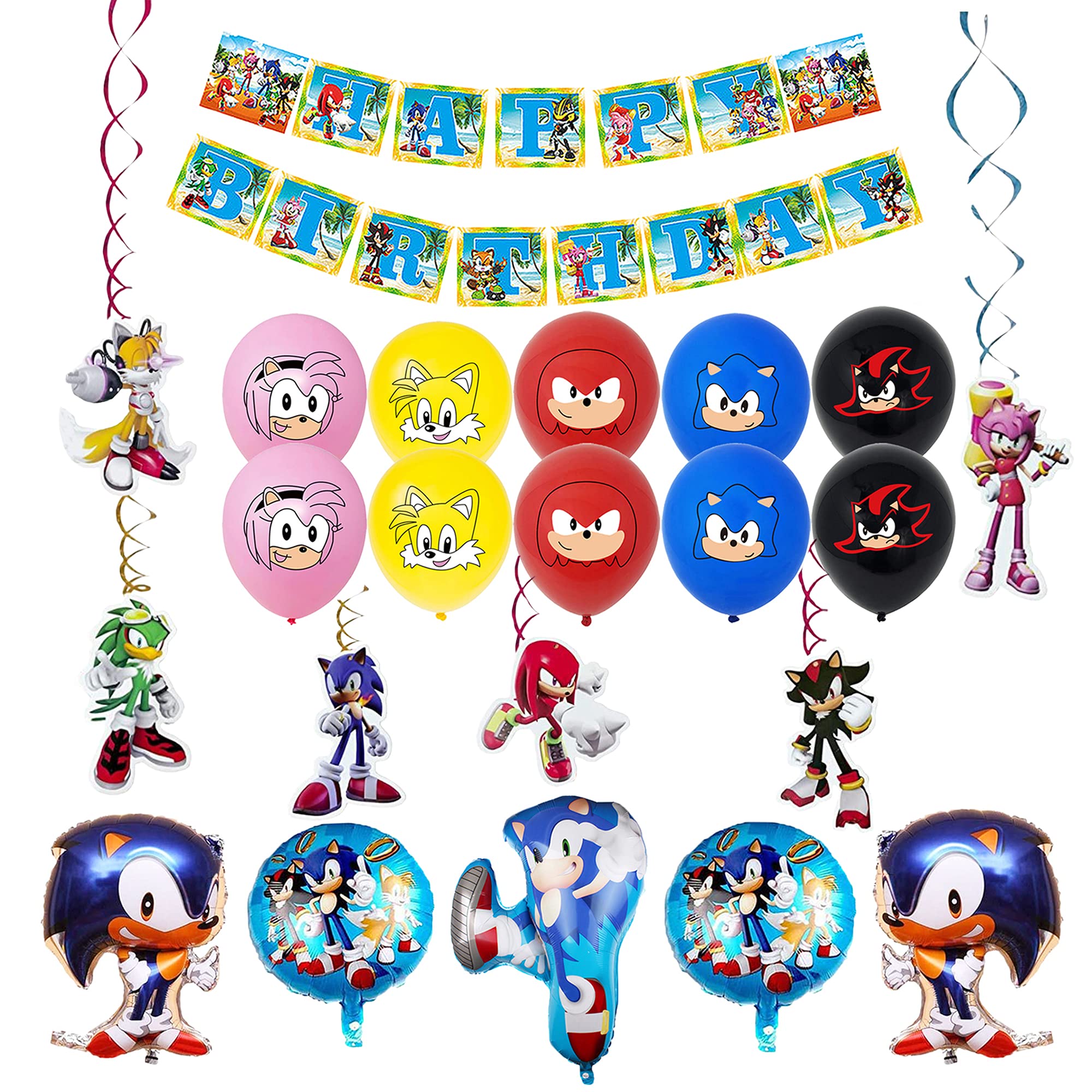 Buy Rosepartyh Sonic Birthday Party Decorations Sonic Balloons Sonic buy-rosepartyh-sonic-birthday-party-decorations-sonic-balloons-sonic