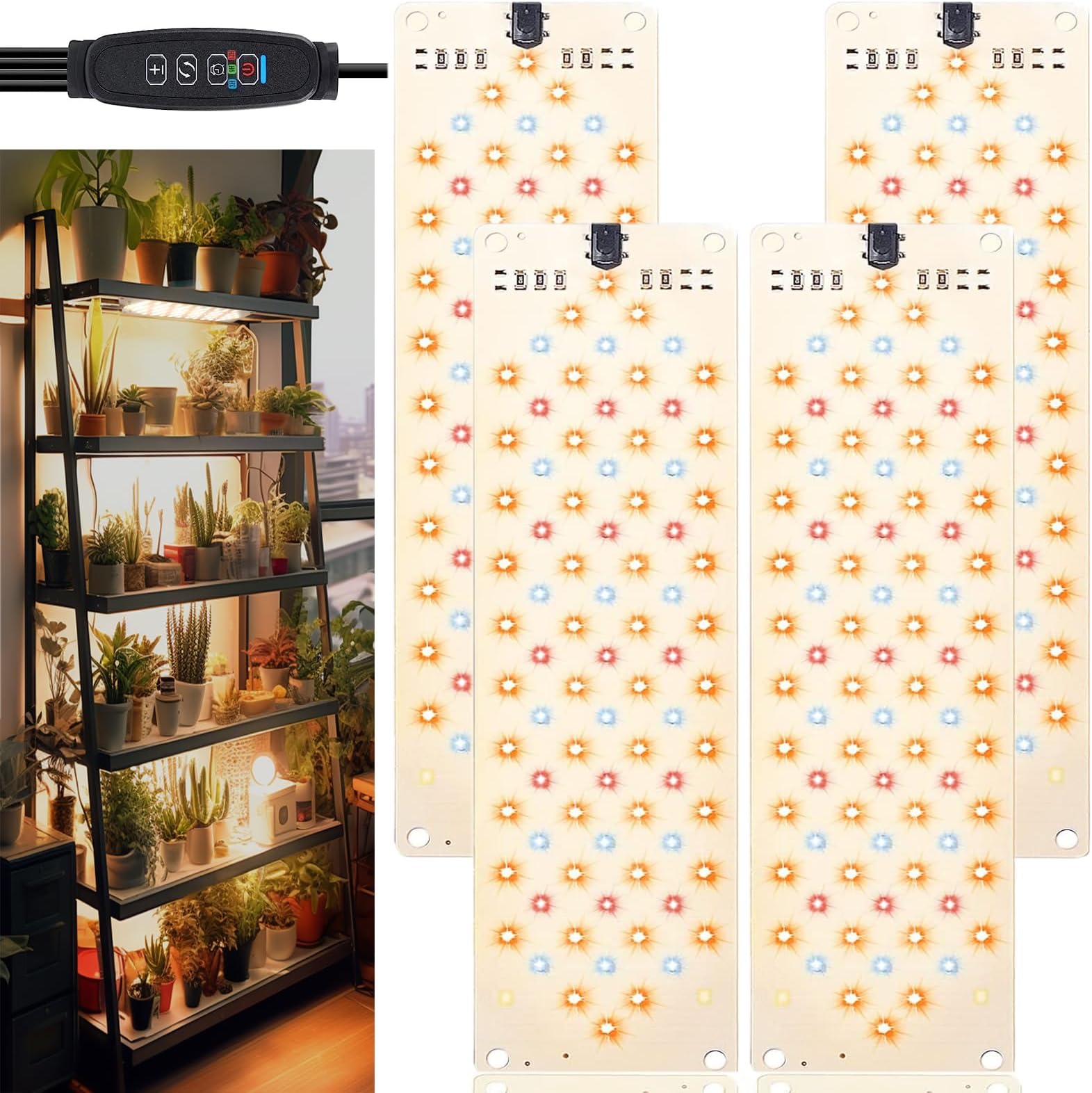 Phlizon 600W Led Grow Light Led Wachstumslicht mit LEDs Vollspektrum Pflanzenlicht ...