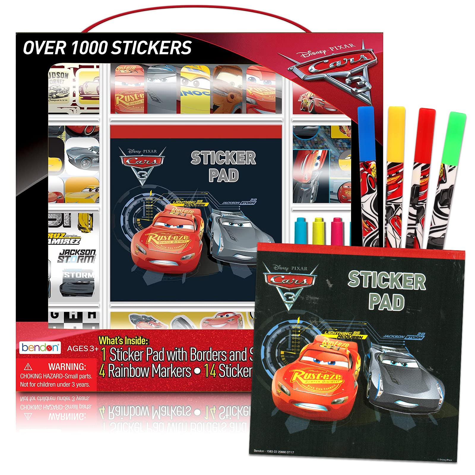 Amazon.com: Classic Disney Disney Cars Sticker Activity Set for Boys ...