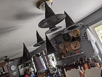 Amazon.com: KSPOWWIN 12PCS Halloween Witch Hats Witch Costume Accessory ...