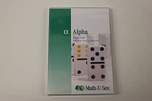 Alpha Single-Digit Addition and Subtraction Dvd - Math-U-See : Amazon ...
