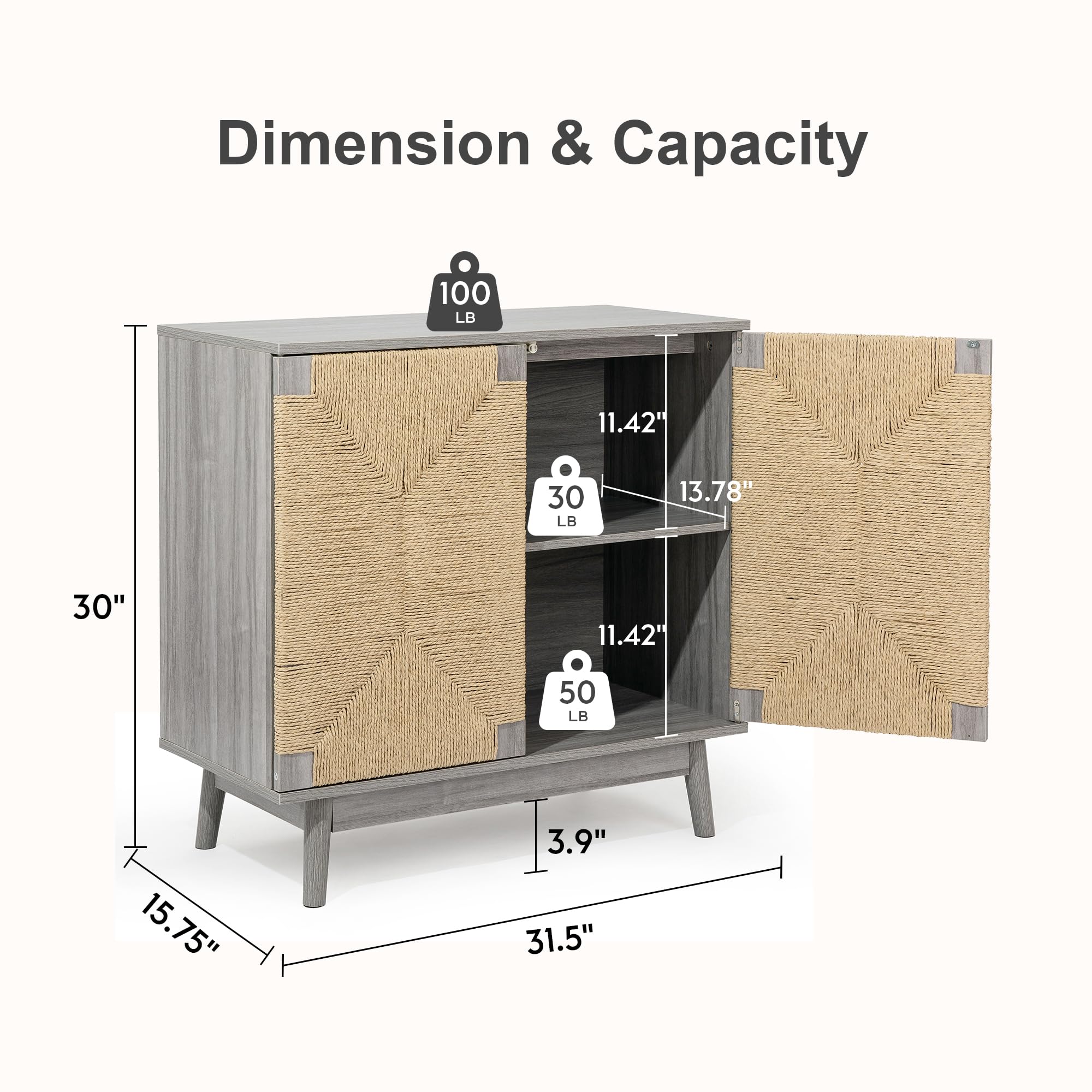 Snapklik.com : Brafab Accent Sideboard Cabinet