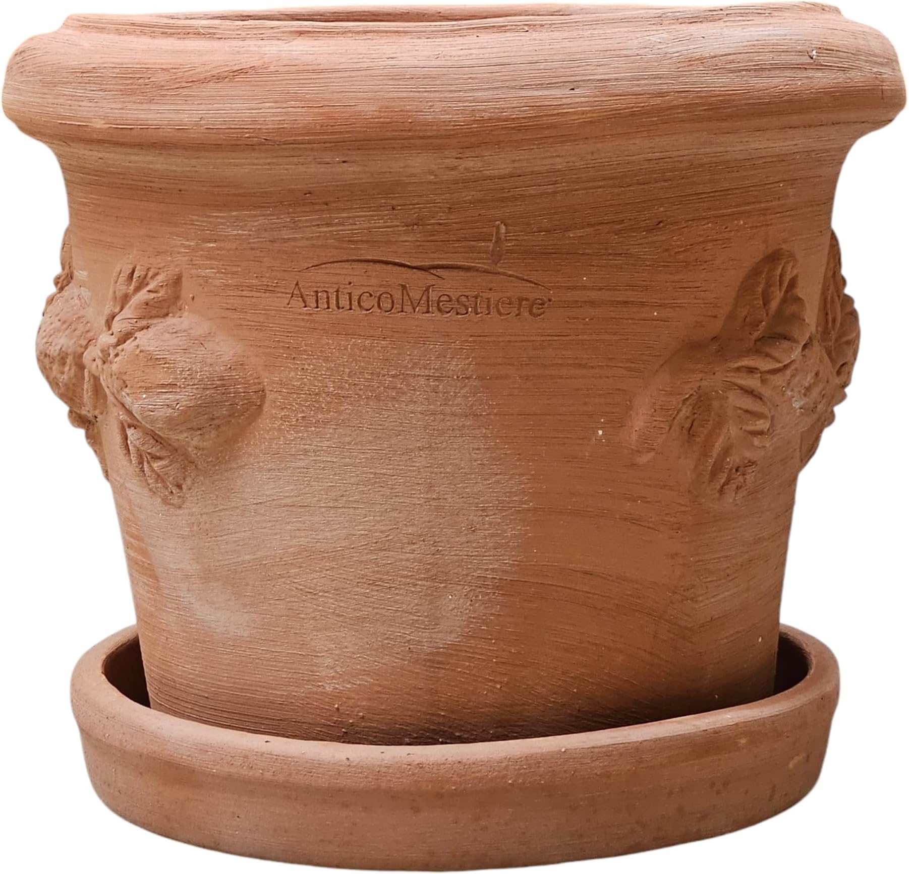 Biscottini Pot de Fleur Interieur L40xPR40xH30 - Pot de Fleur en Terre ...