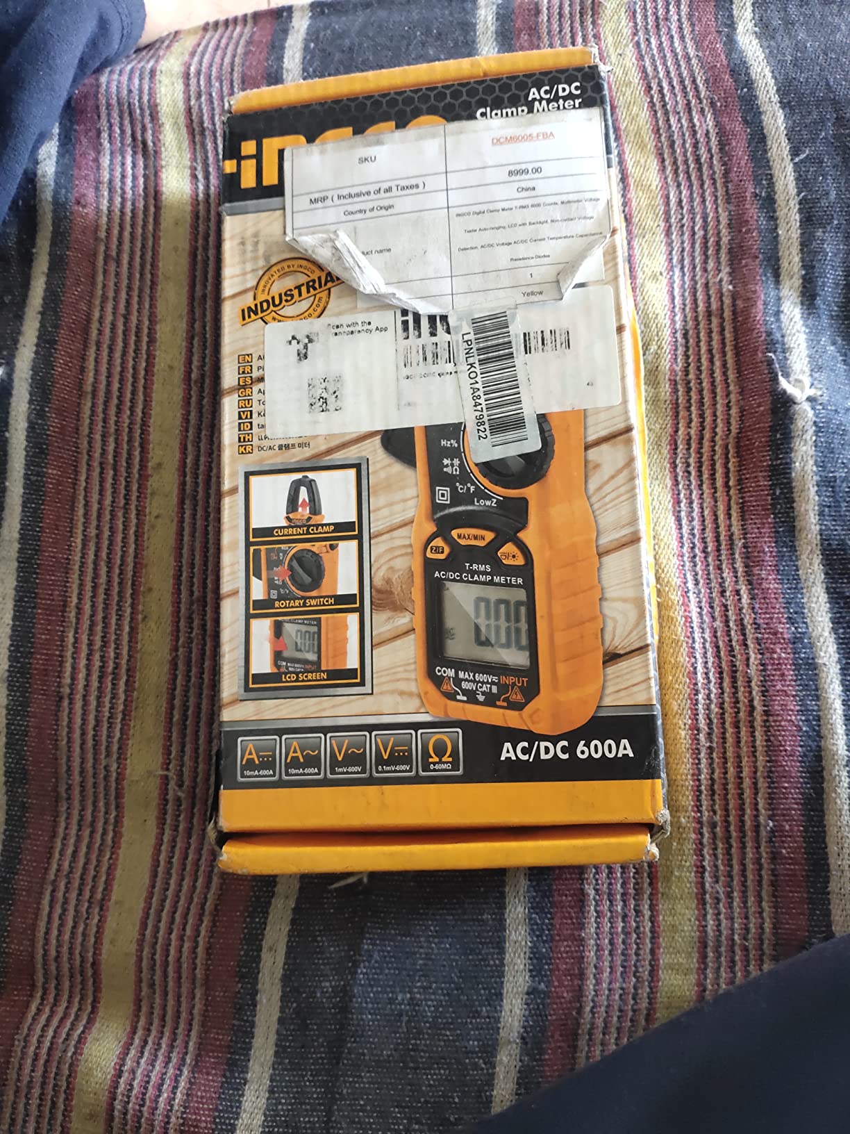 INGCO Digital multimeter 2000 Counts, Multimeter Voltage Tester Auto ...