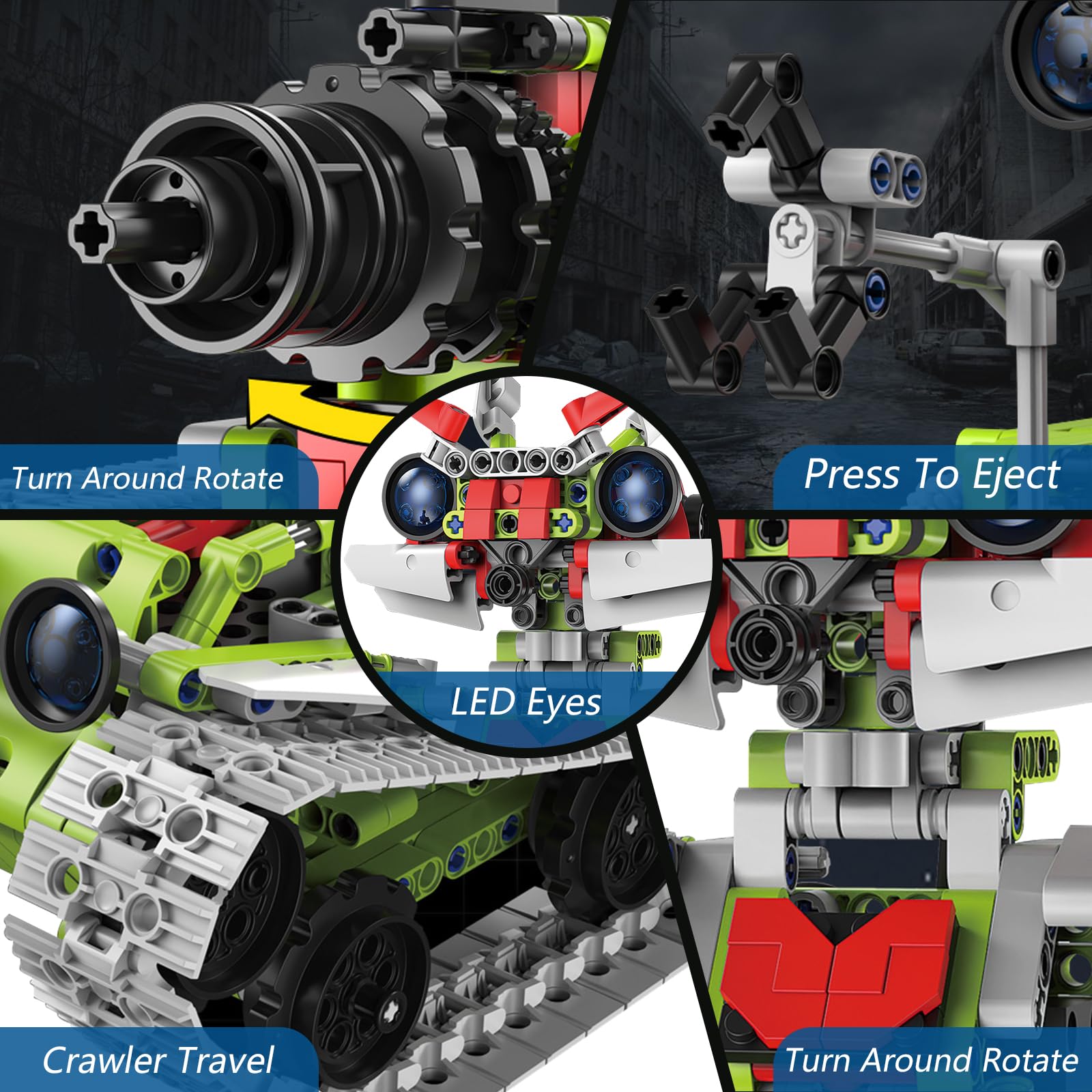 Snapklik.com : DIEBA 5 In 1 Robot Building Kit For Kids, Educational ...