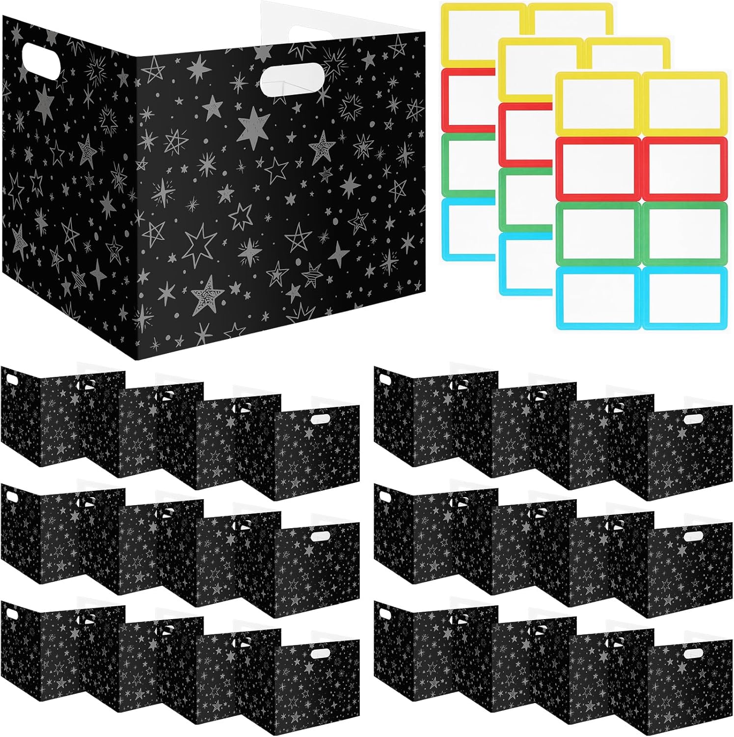 Amazon.com: Ireer 24 Pcs Desk Dividers for Students Privacy Folders ...