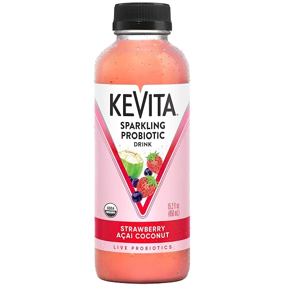 Amazon.com : KeVita, Sparkling Probiotic Drink Strawberry Acai Coconut ...