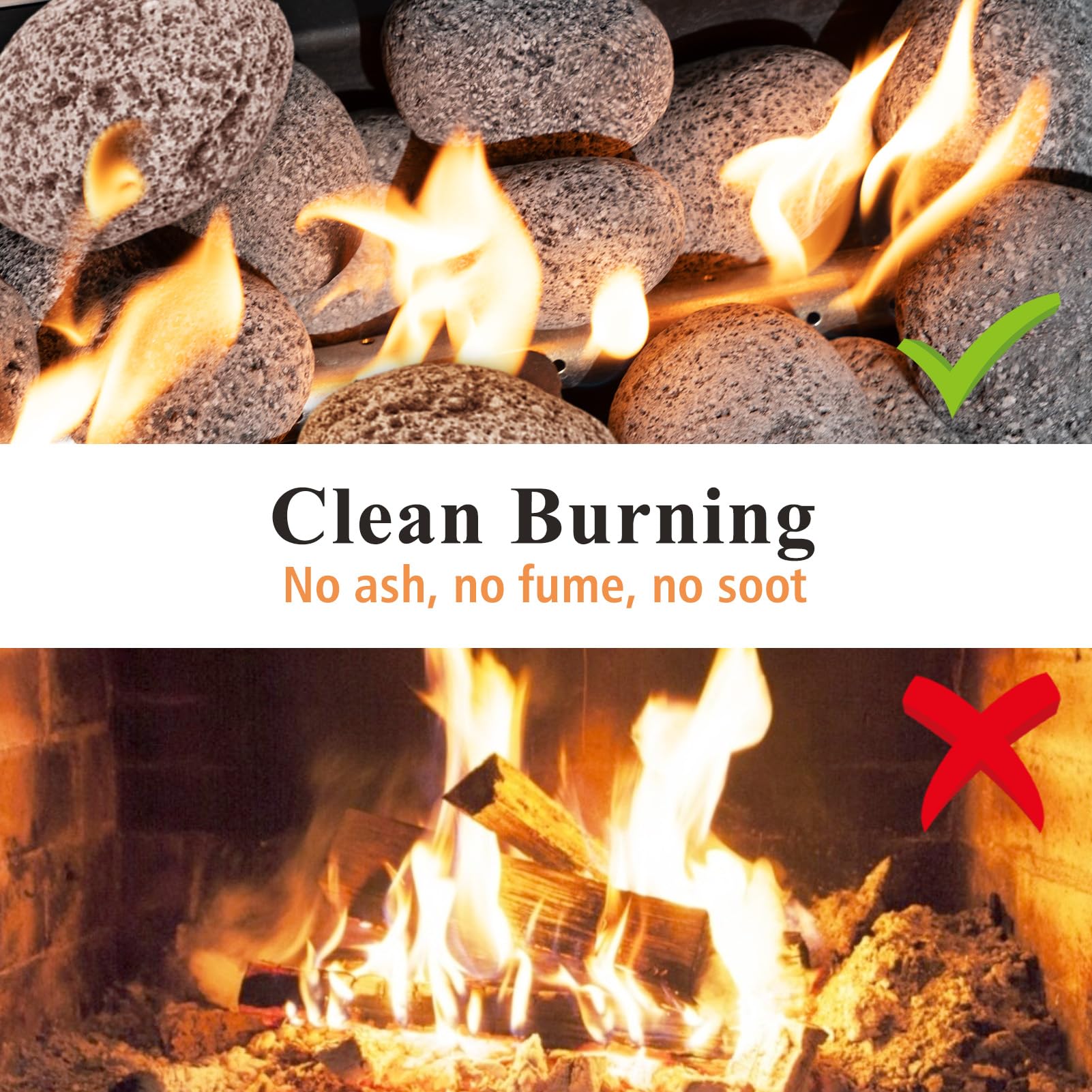 Snapklik.com : GASPRO 10lb Large Lava Rocks For Fire Pit, 3-5 Inch ...