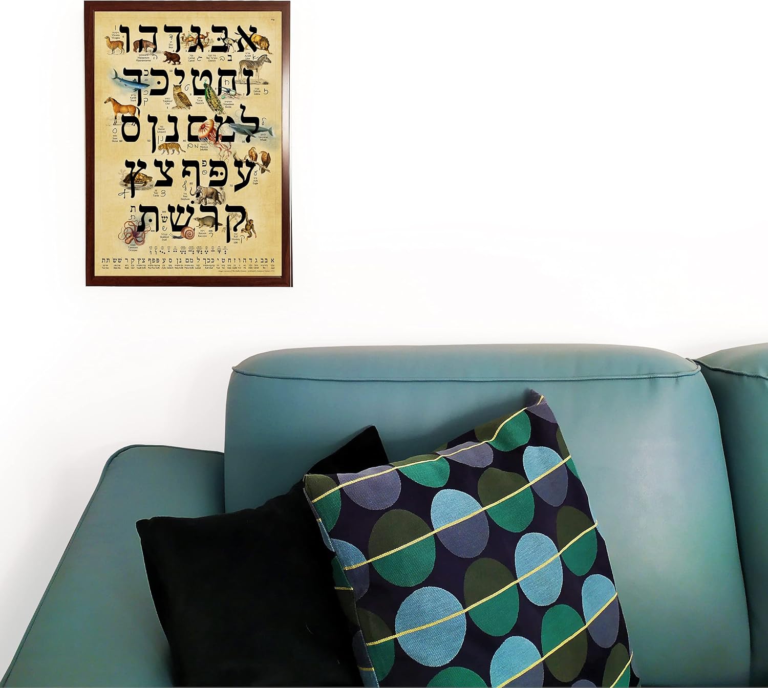 Learn Hebrew Animal Aleph Bet Wall Chart (A3 11.7 x Philippines | Ubuy