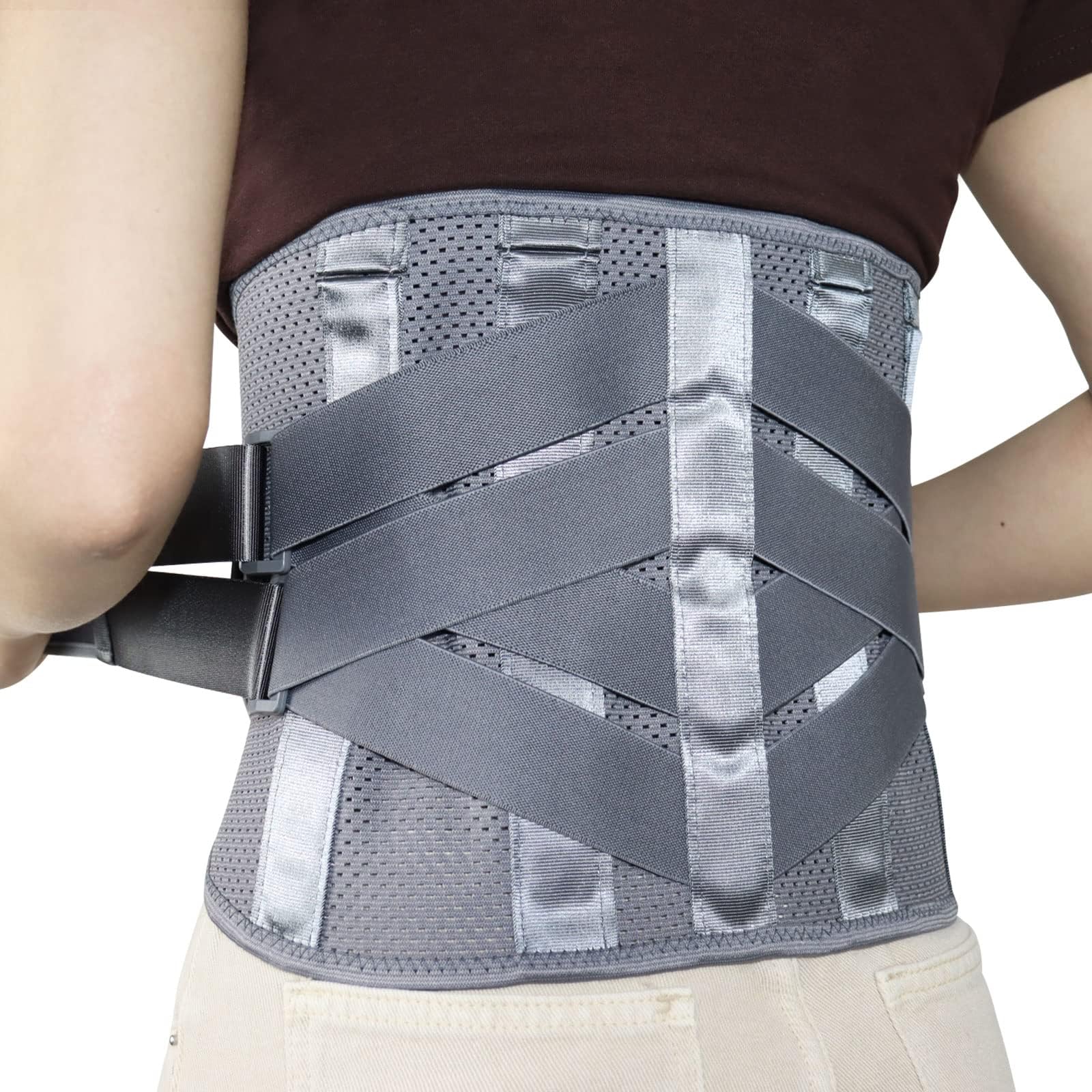ComfyMed® Premium Quality Back Brace CM-102M with Removable Lumbar Pad ...