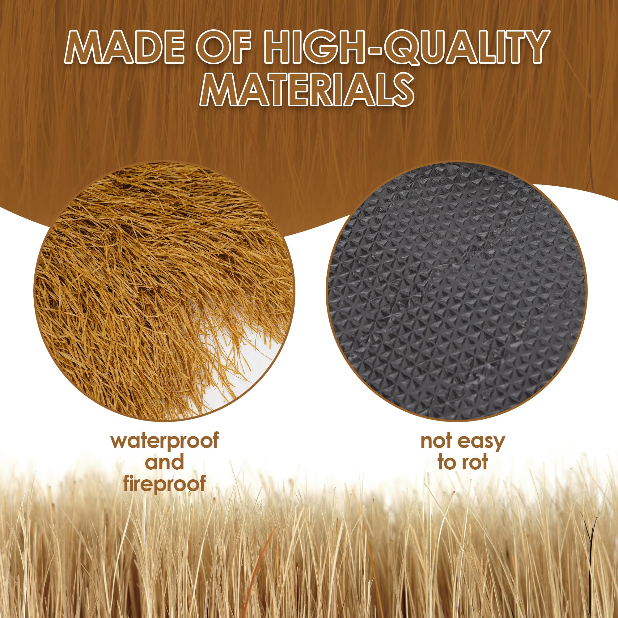 Snapklik.com : Thatch Grass Roof Mexican Straw Roll, 19.7ft X 19.7in ...