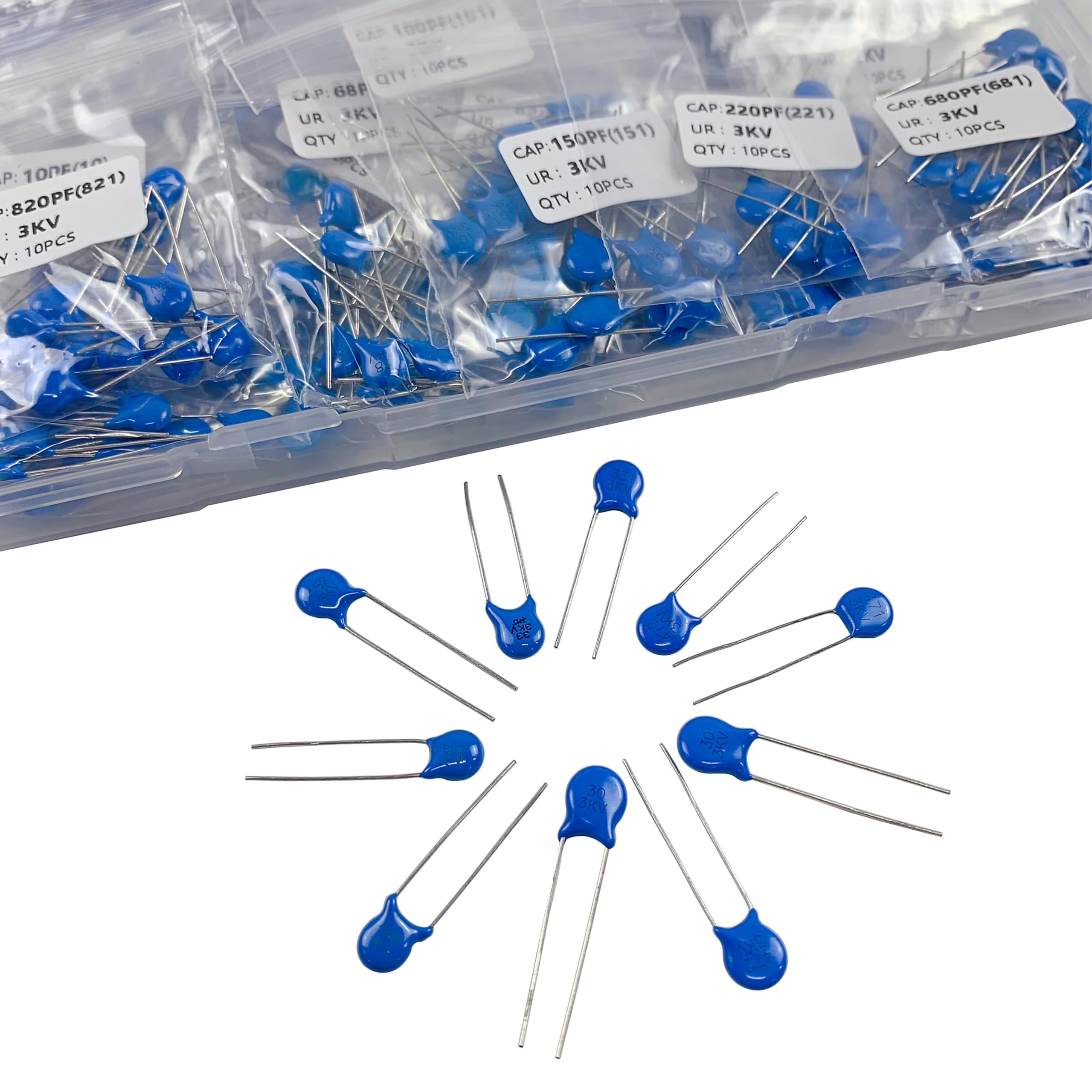 High Voltage 1nf 3kv Capacitors PATIKIL 1nf 3kv Ceramic Capacitors - 20 ...