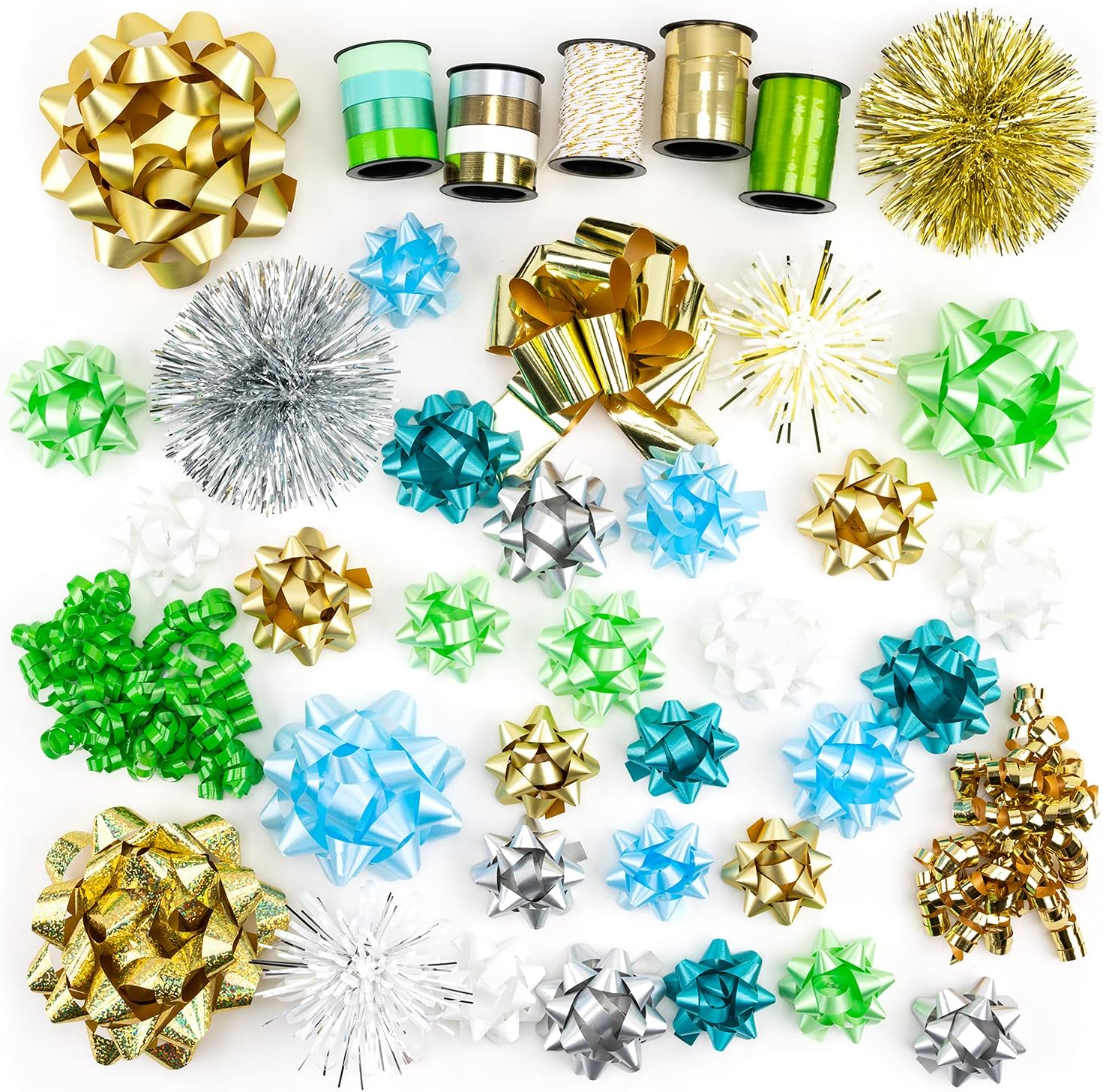 Amazon.com: WRAPAHOLIC 40 Pcs Gift Bows Assortment - 28 Assorted Size ...