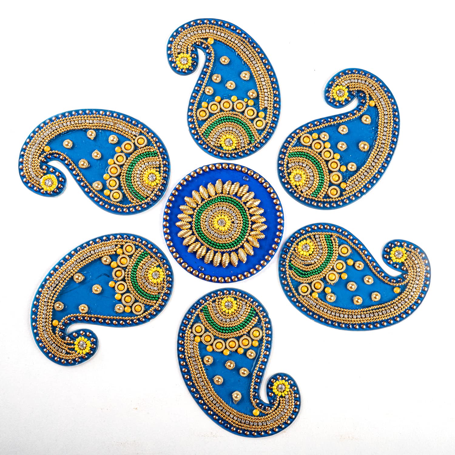 Amazon.com: Floor Rangoli Acrylic Handcrafted Indian Traditional Home ...