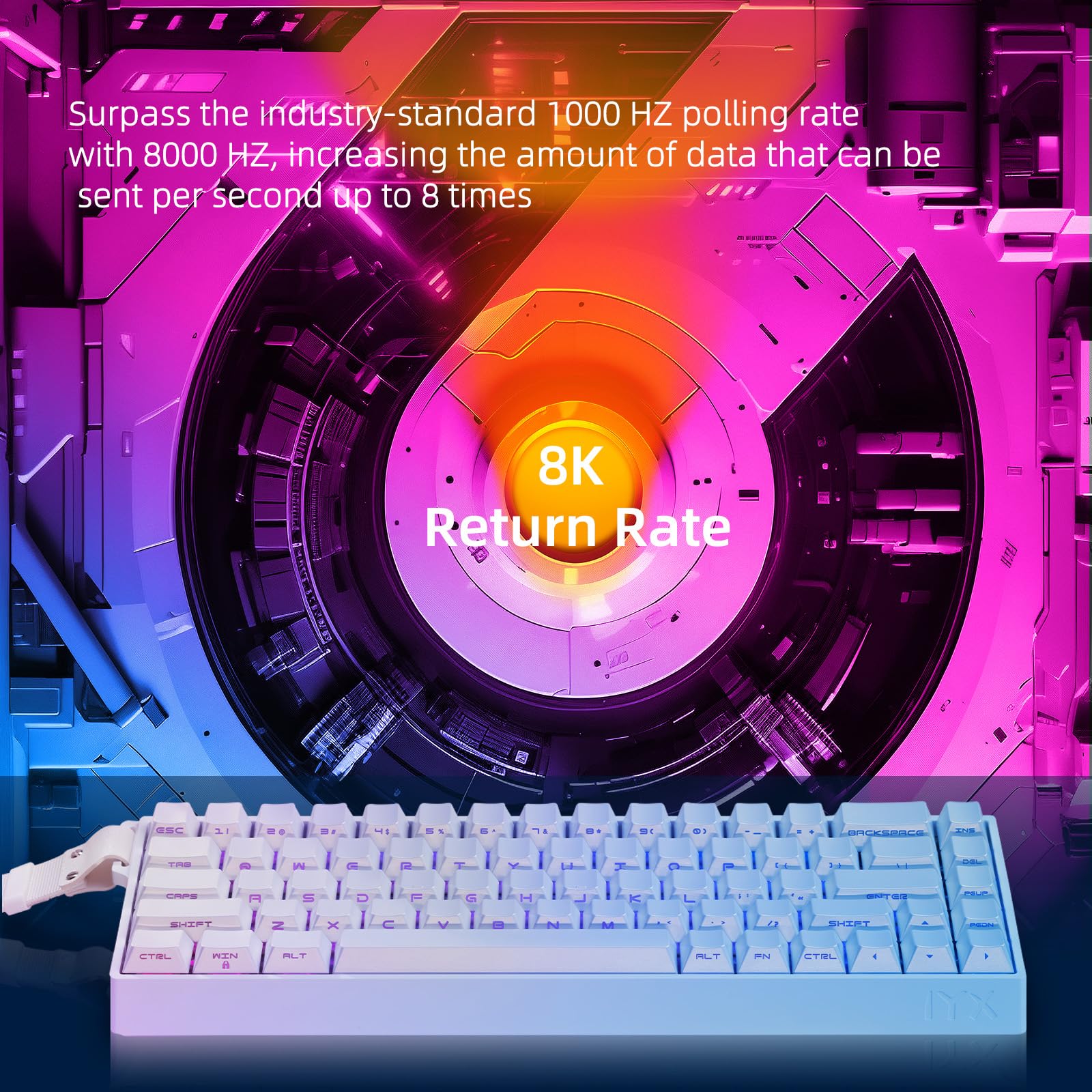 Snapklik.com : MU68 Ultra Rapid Trigger Magnetic Switch Keyboard, Zero ...