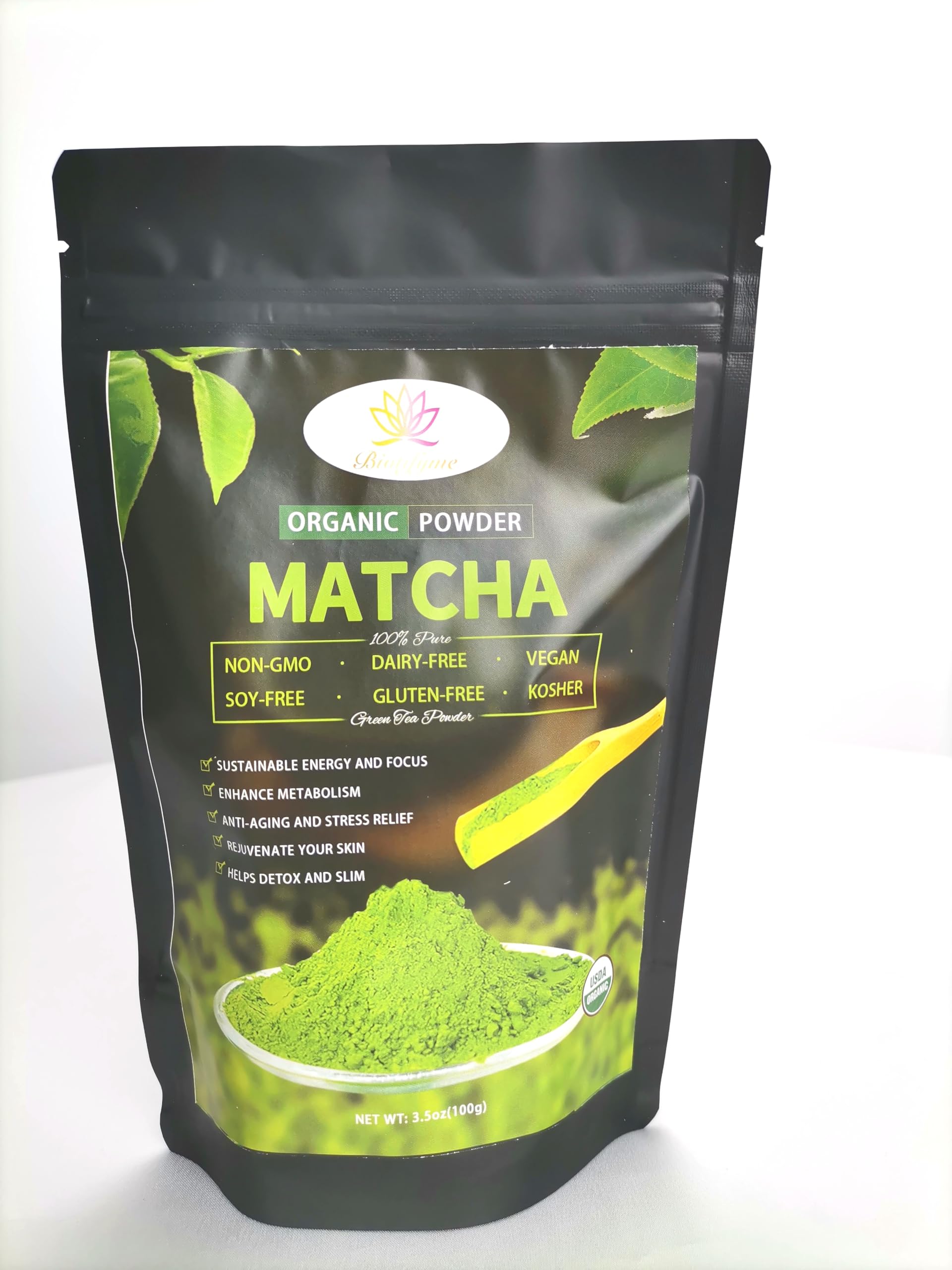 Amazon.com: Premium Organic Matcha Powder, Nutrient-Rich Green Tea for ...