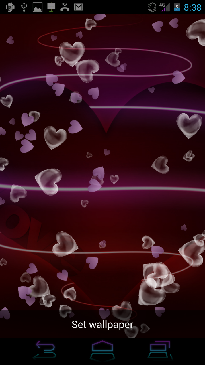 Purple Hearts Backgrounds For Desktop