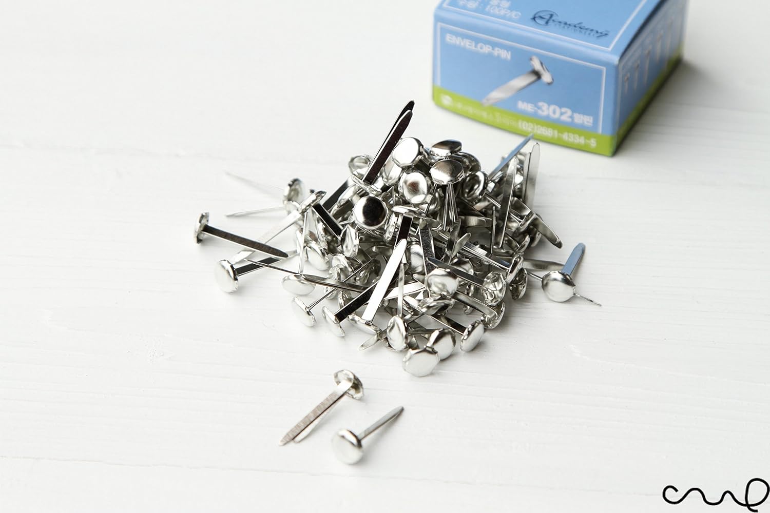 Academy(TM) 100 x Paper Fasteners Split Pins Binding Steel Silver VAT ...