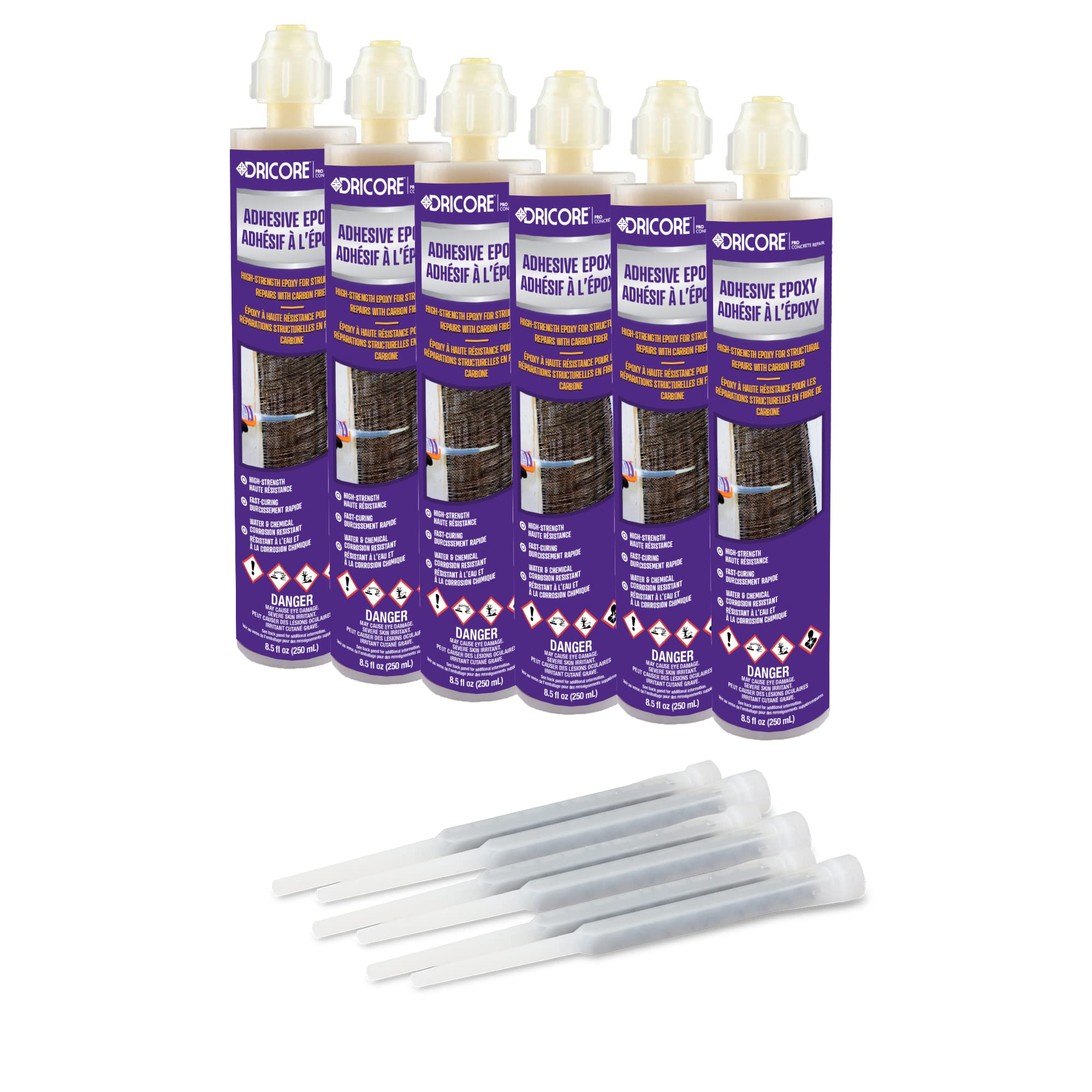 Buy DRICORE PRO Concrete Repair Adhesive Epoxy | 6 Pack | High Power ...