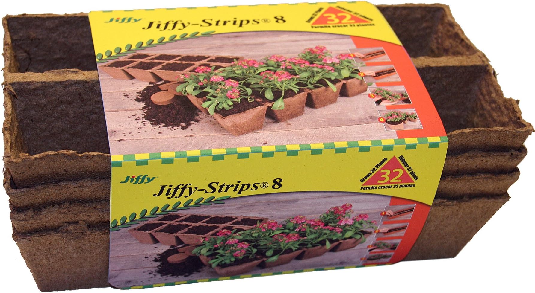 Amazon.com: Jiffy-Strips Peat Plant Pots : Patio, Lawn & Garden
