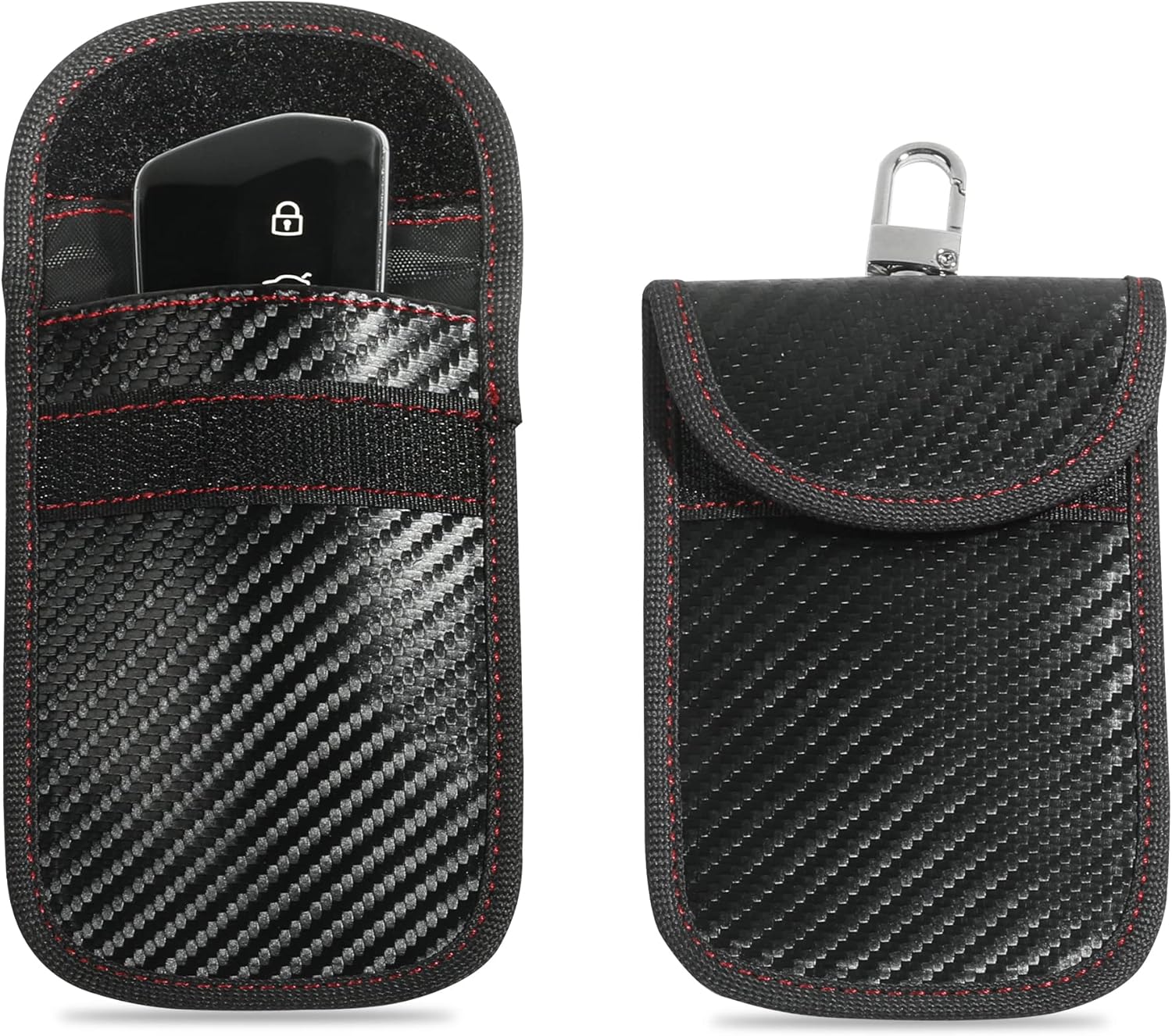 Amazon.com: AOCISKA 2PCS Faraday Key Fob Protector,Premium Faraday Bags ...