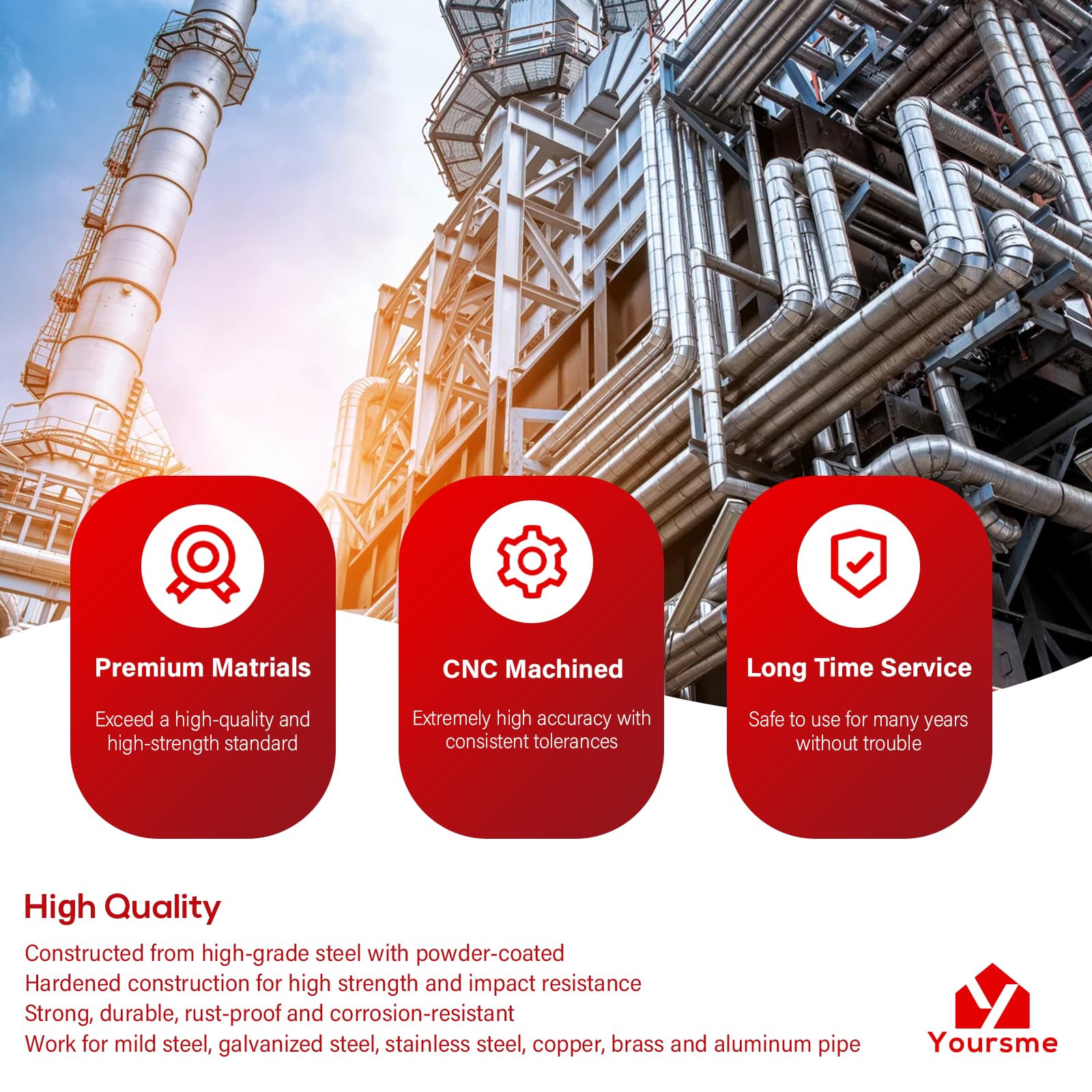 08350 Mechanical Hot Tapping Machine Complete Kit Fit for NPT 3/4" to 4 ...