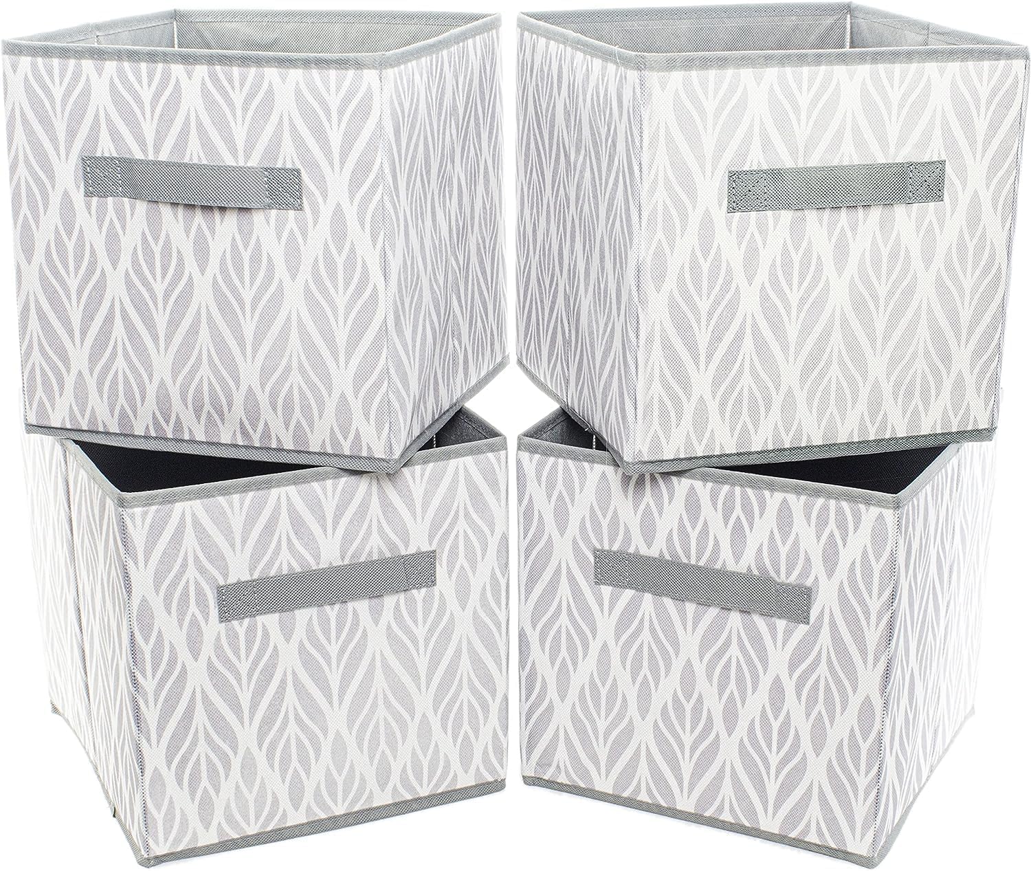 Clay Roberts Storage Cubes, Storage Boxes, Pack of 4, Grey, Fabric ...