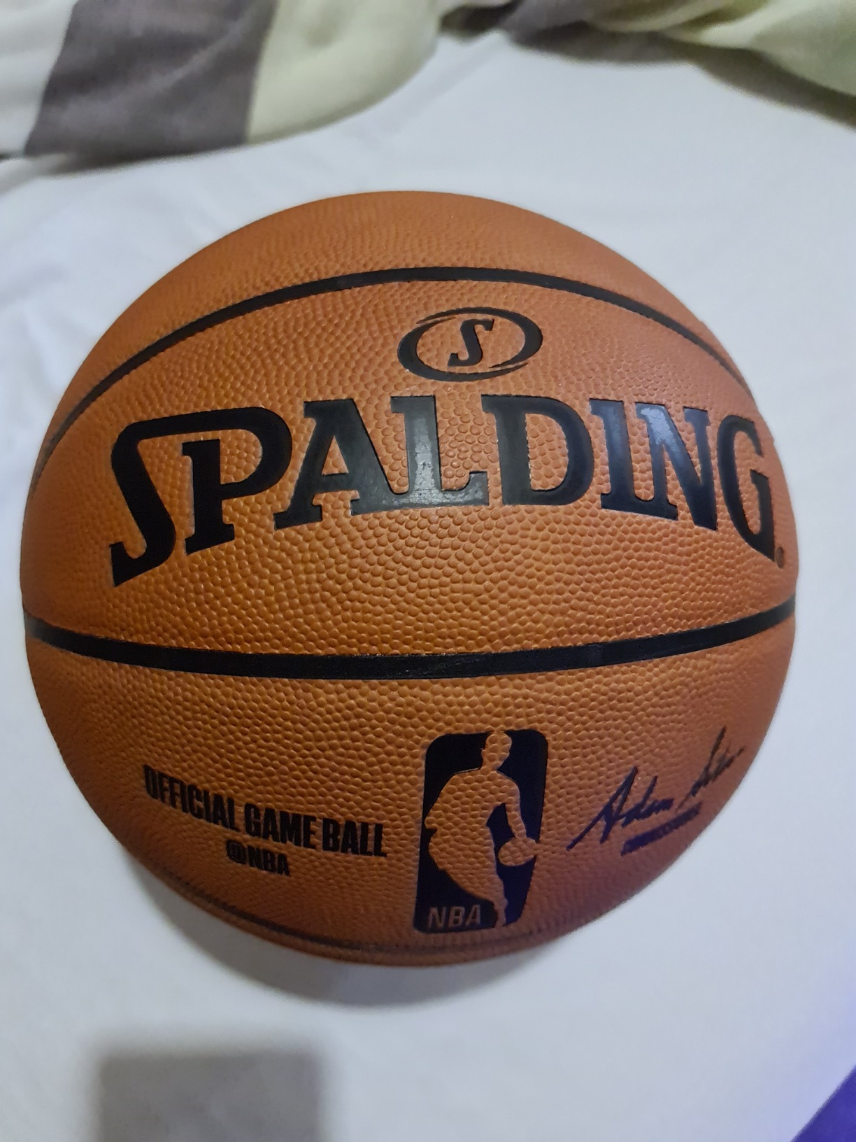 Spalding NBA Official Game Ball Orange, Official NBA size and weight ...