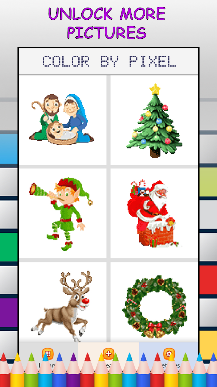 Christmas Color by Number - FREE Pixel Art Game - Coloring Book Pages ...