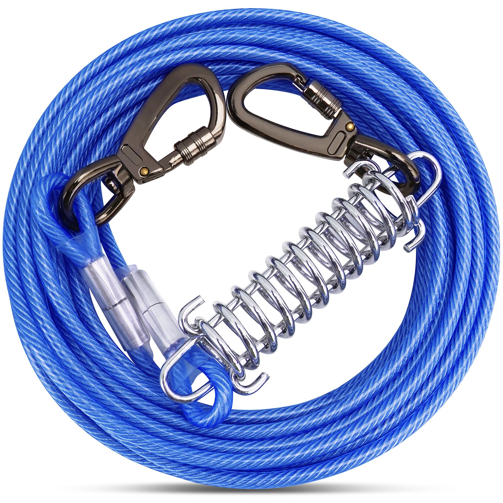 Camping Dog Lead And Stake 10ft Tangle-Free Dog Tie Out Cable - Heavy ...