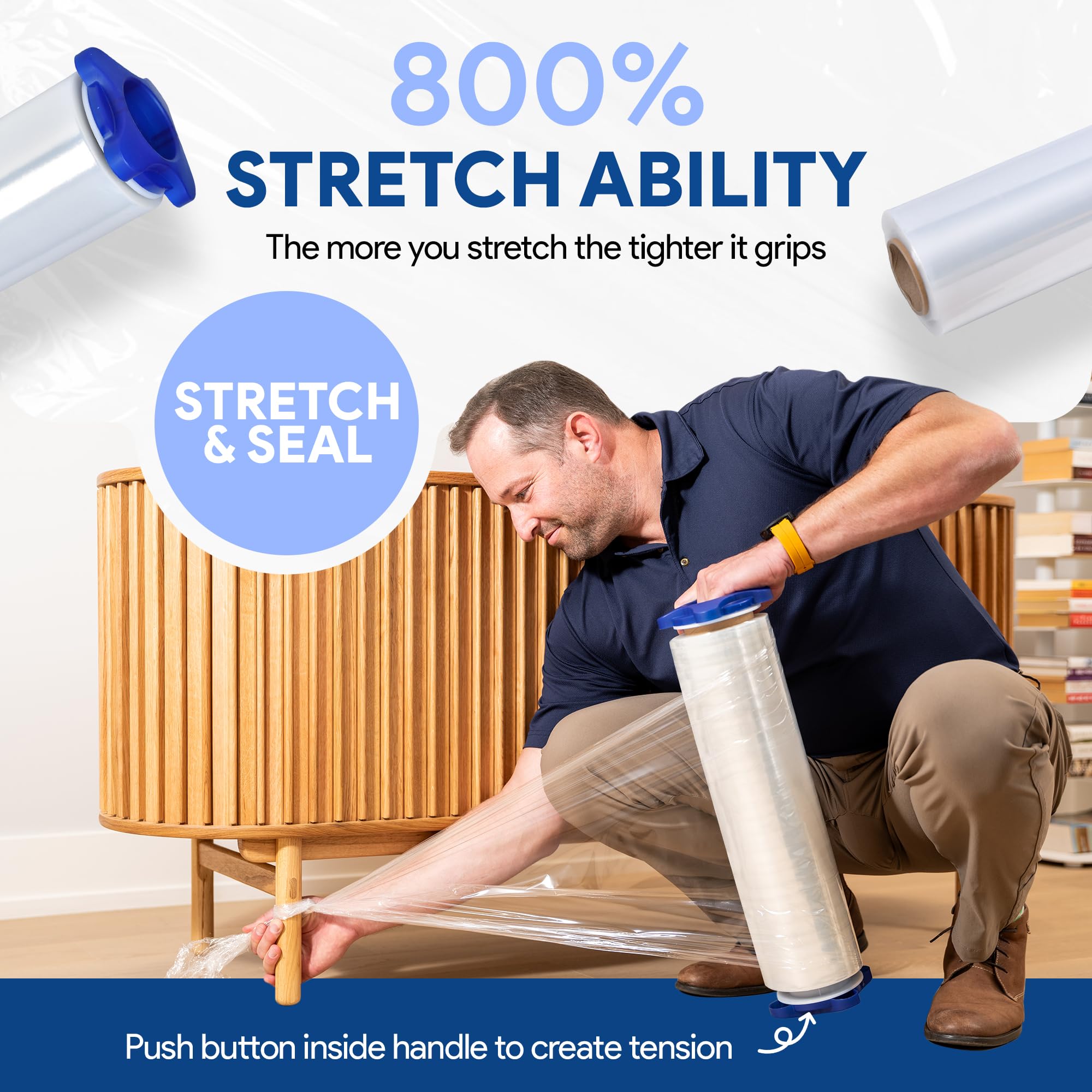 Snapklik.com : International Plastics Co. 18" Stretch Film/Wrap 1500 ...