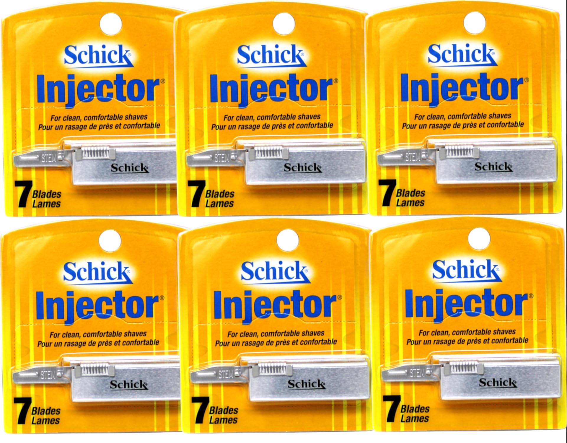 Amazon.com: Schick Injector Blades, 7-Count Boxes (Pack of 4) : Beauty ...