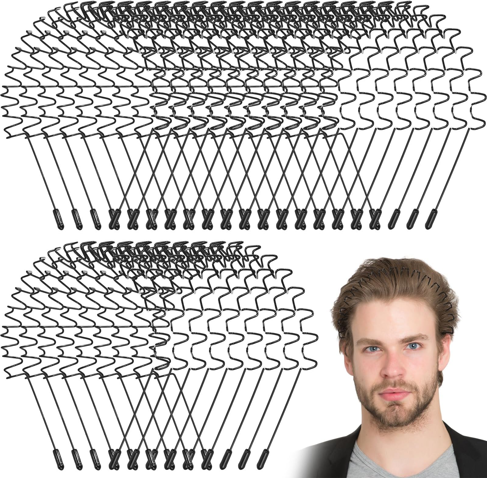 Amazon.com : WILLBOND 6 Pcs Metal Headbands Spring Wavy Unisex Hairband ...